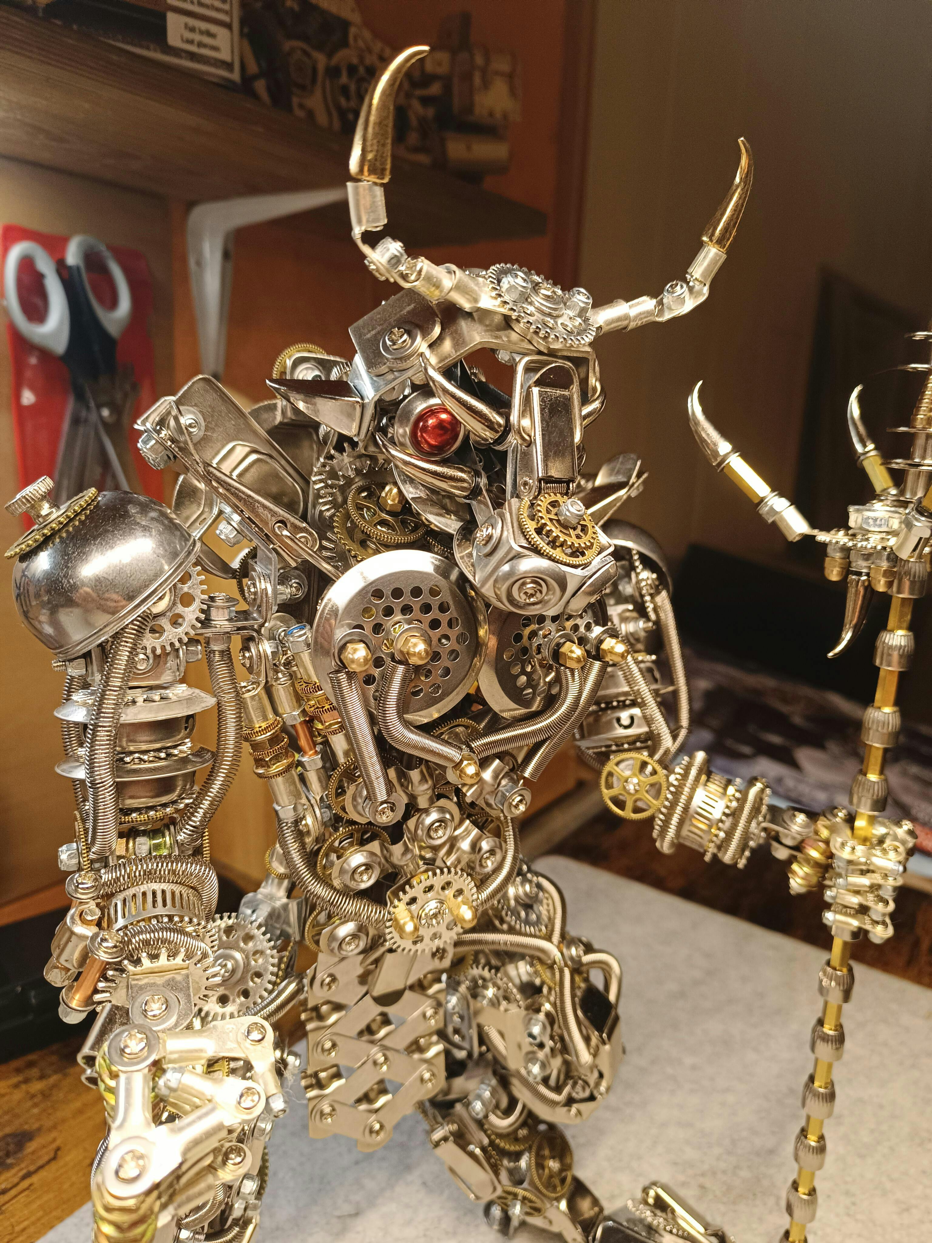 3D Metal Puzzle Minotaur: Challenging Bull-Headed Monster Model Kit